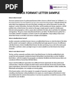 Modified Block Format Letter | PDF