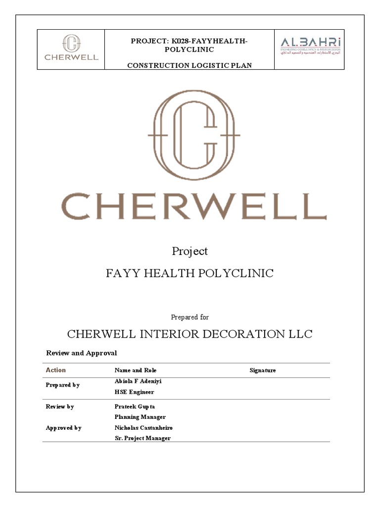 Site Logistics Plan | PDF | Logistics | Safety