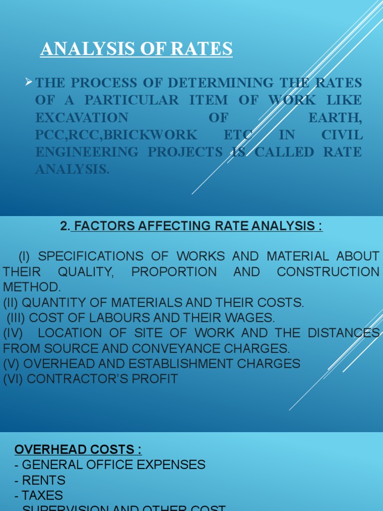 Analysis of Rates - L-1 | PDF | Masonry | Mortar (Masonry)