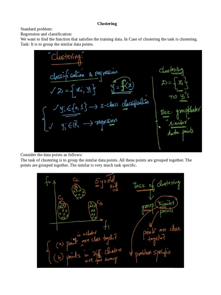 Clustering | PDF | Cluster Analysis | Machine Learning