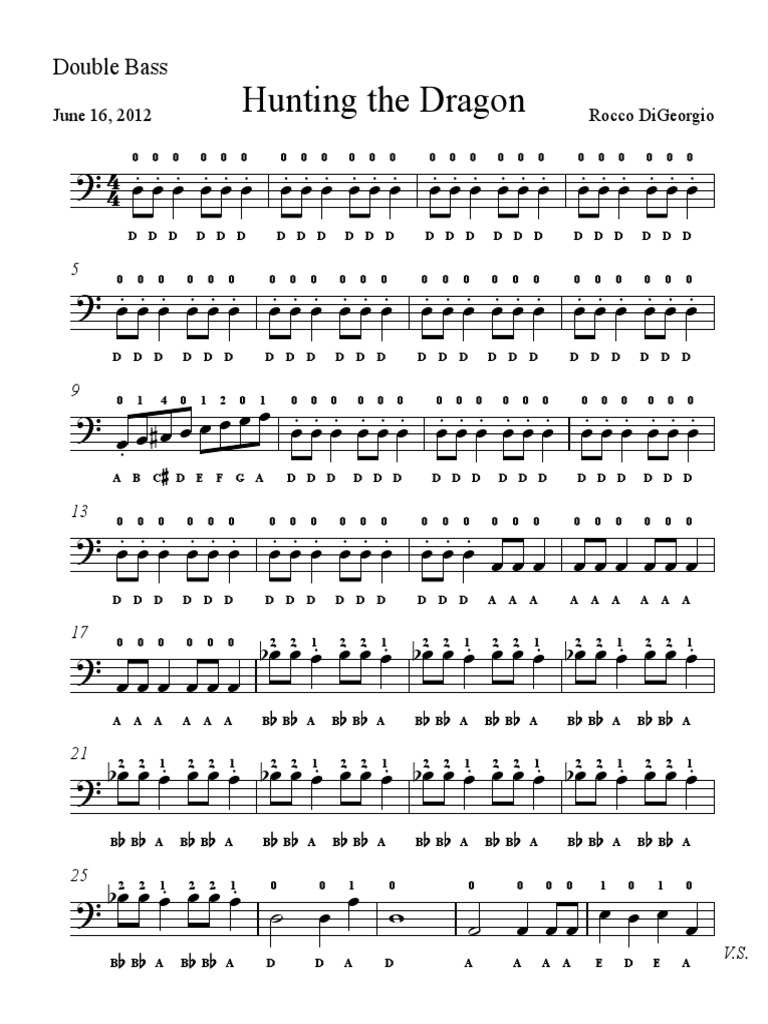 Hunting The Dragon: Double Bass | PDF | Music Technology | Musical ...