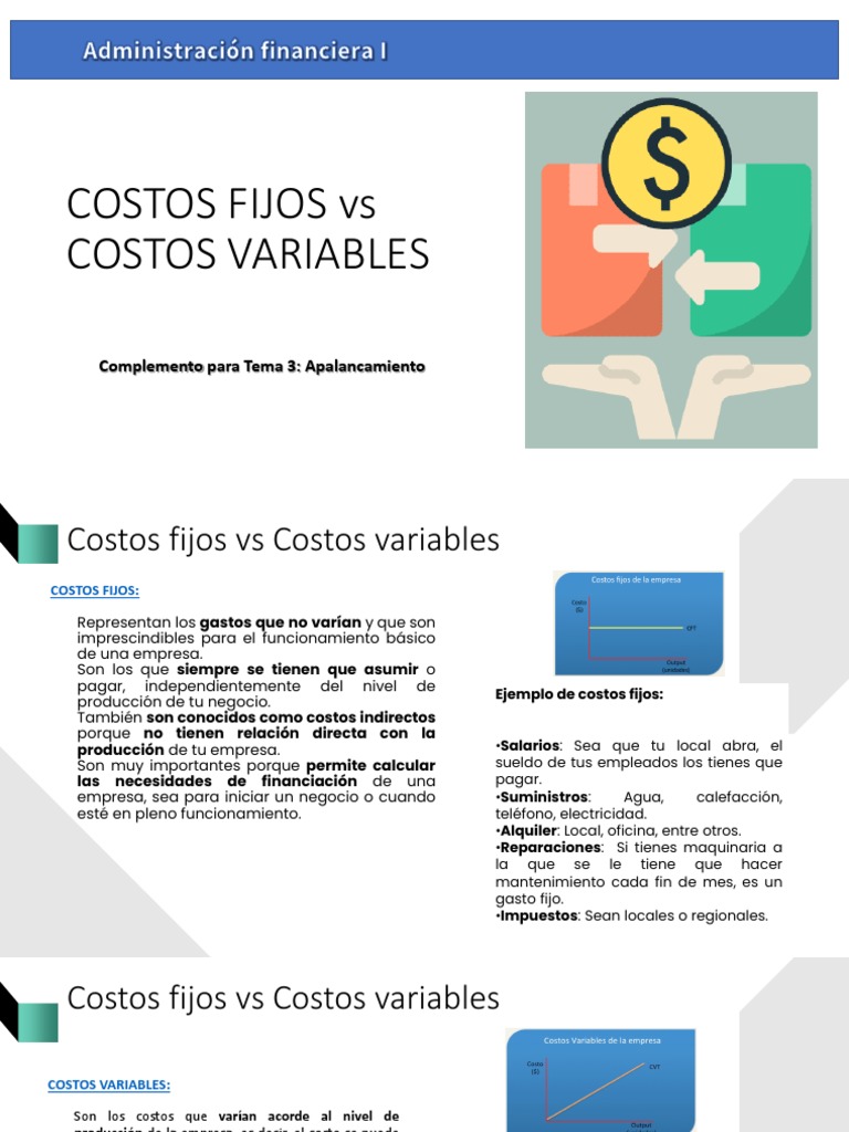 Costos Fijos y Variables | PDF | Business | Costo