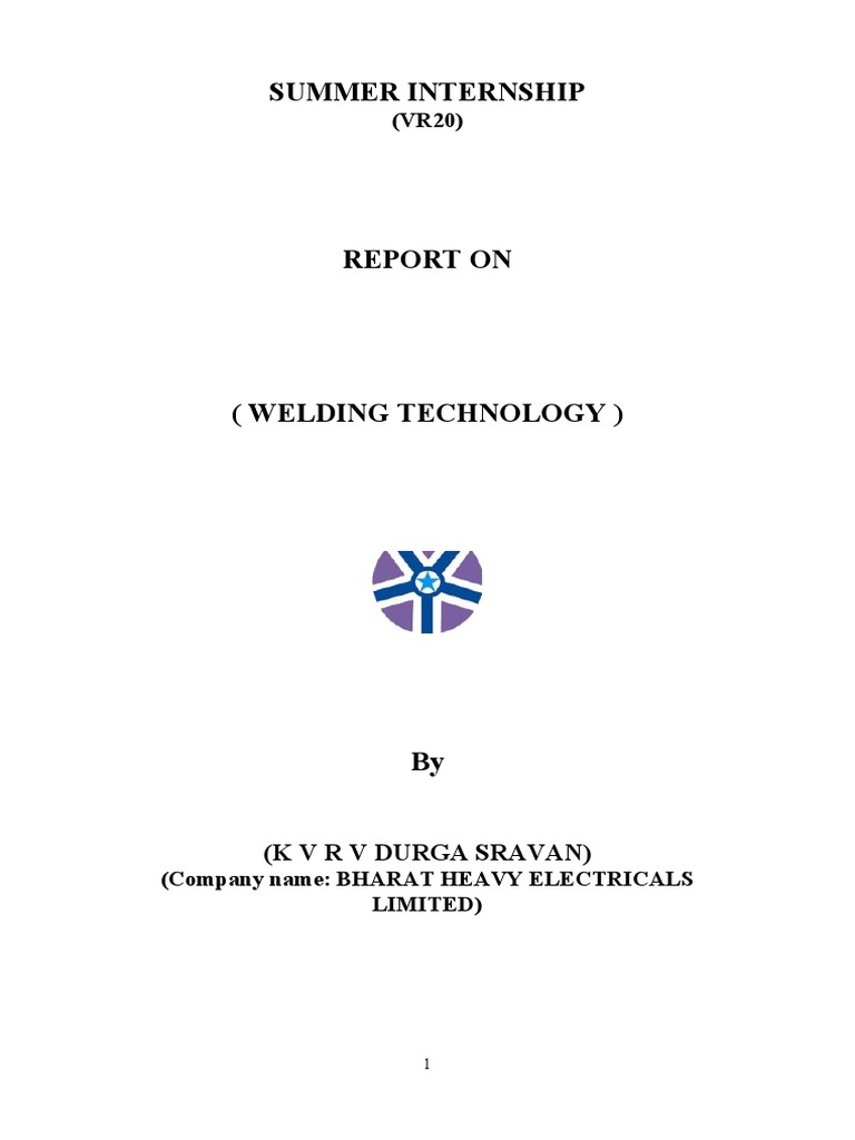 Internship Report... | PDF | Construction | Welding