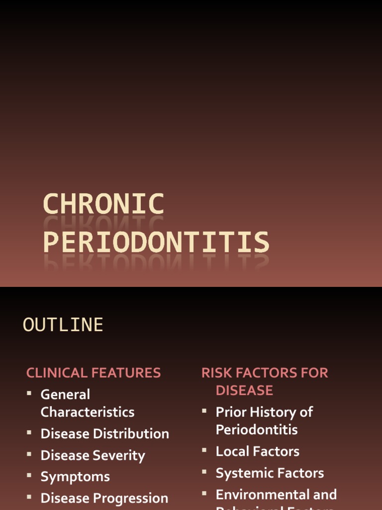 Clinical Features of Chronic Periodontitis | PDF | Periodontology ...