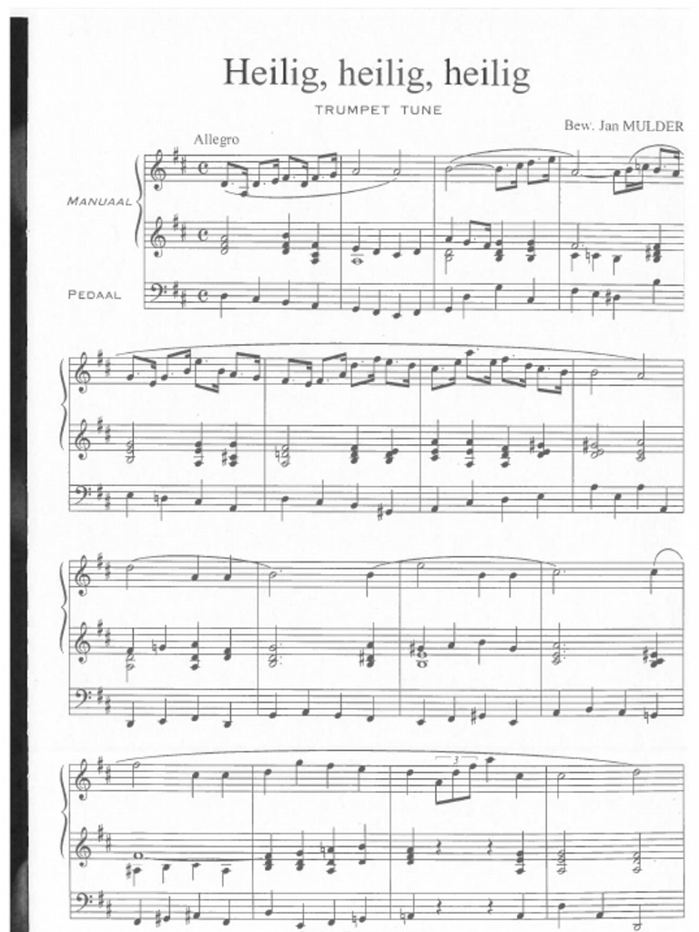 Heilig Heilig Heilig Lyrics and Manual | PDF