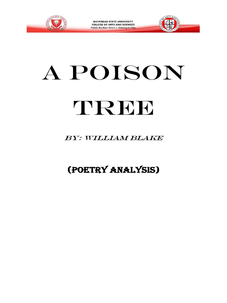 Analysis of Blake's "A Poison Tree" | PDF | William Blake | Poetry