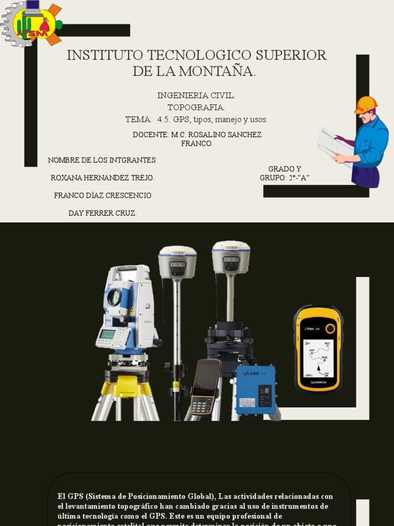 Tipos y Uso del GPS en Topografía | PDF | Sistema de Posicionamiento ...