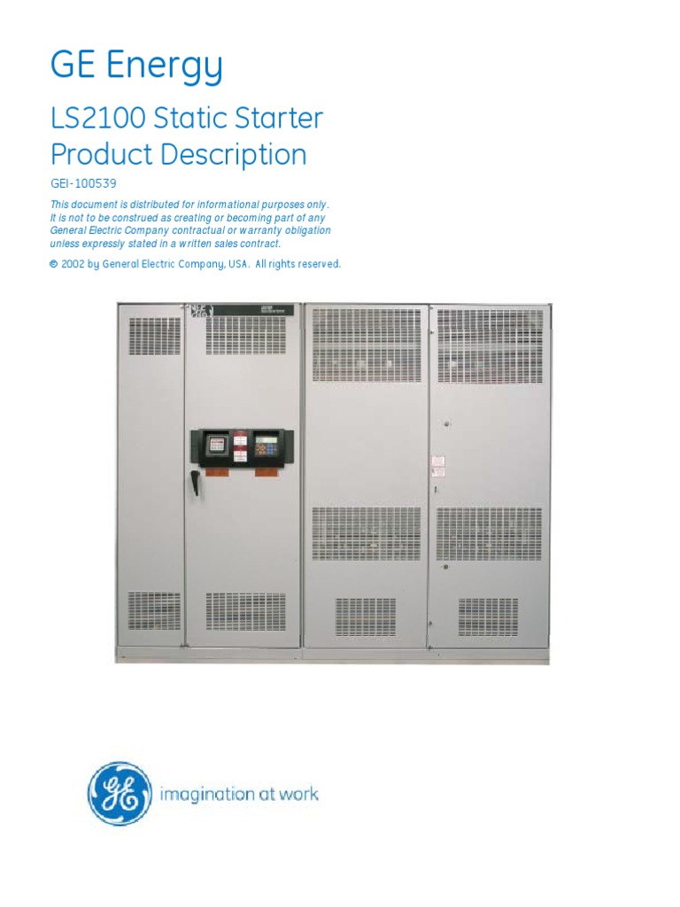 LCI Starters by GE. | PDF | Power Inverter | Transformer
