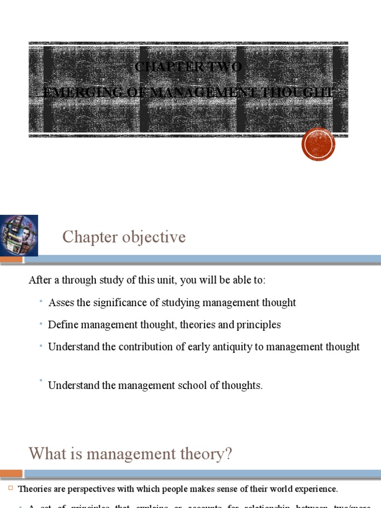 Chapter Two Emerging of Management Thought | PDF | Theory | System