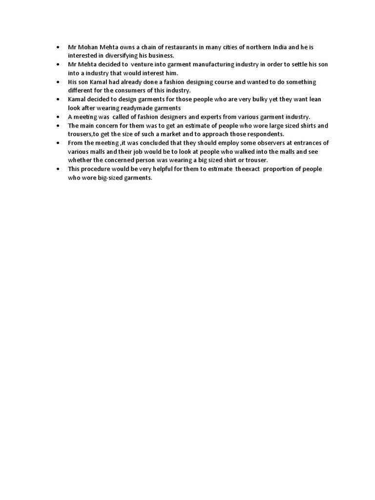 Market Research for Plus-Size Garments | PDF | Career & Growth | Art