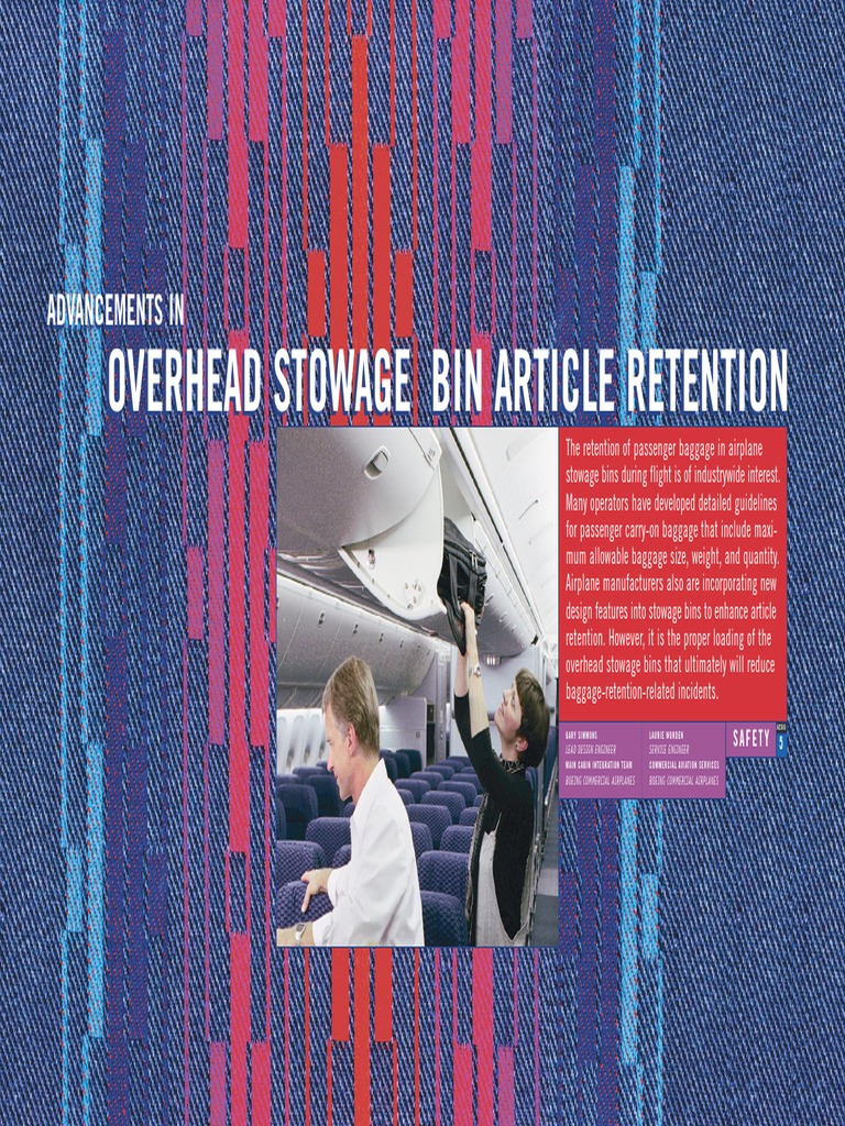 Overhead Stowage Bin Safety Guidelines | PDF | Baggage | Airliner