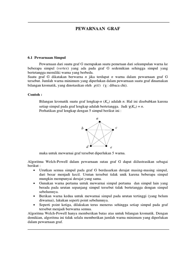 BAB VI Pewarnaan Graf | PDF