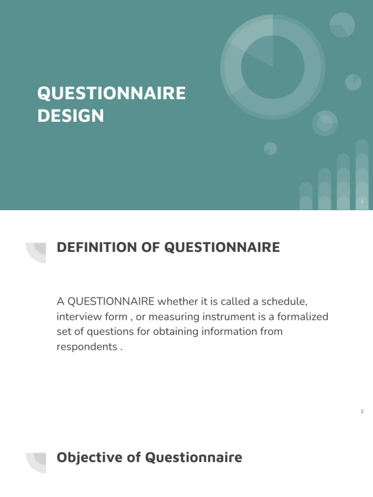Questionnaire Design | PDF | Questionnaire | Survey Methodology