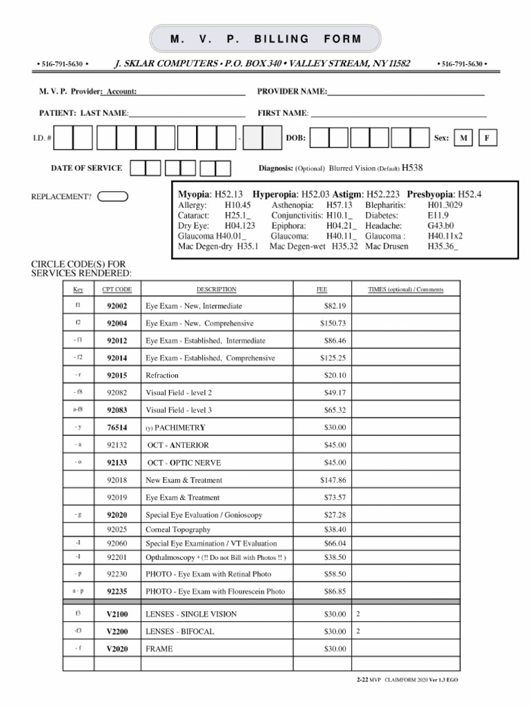MVP Claim Form Vers 1 | PDF