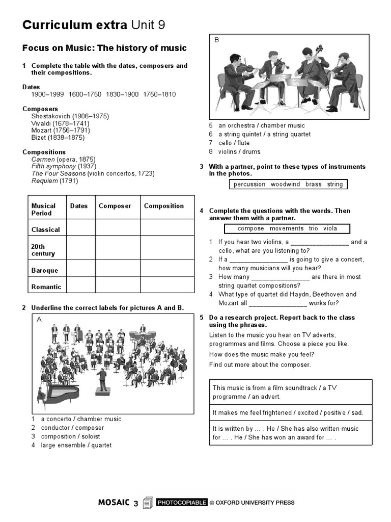 Music History: Composers, Periods & Genres | PDF | String Quartet ...
