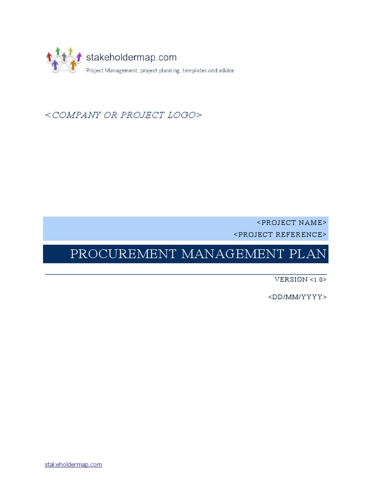 Procurement Management Plan | PDF | Procurement | Request For Proposal
