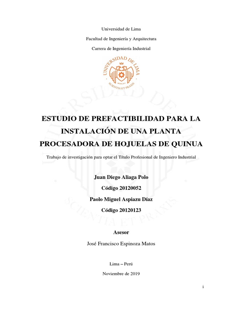 Aliaga Polo Juan Diego | PDF | Presupuesto | Cereales