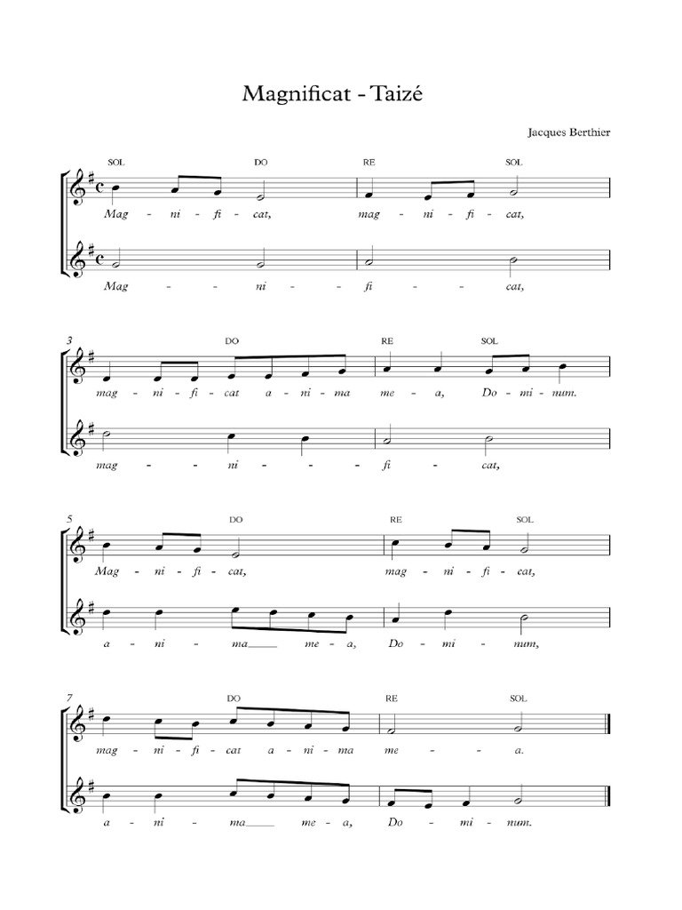 Magnificat - Taizè | PDF