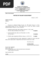 Notice of Salary Adjustment Format | PDF