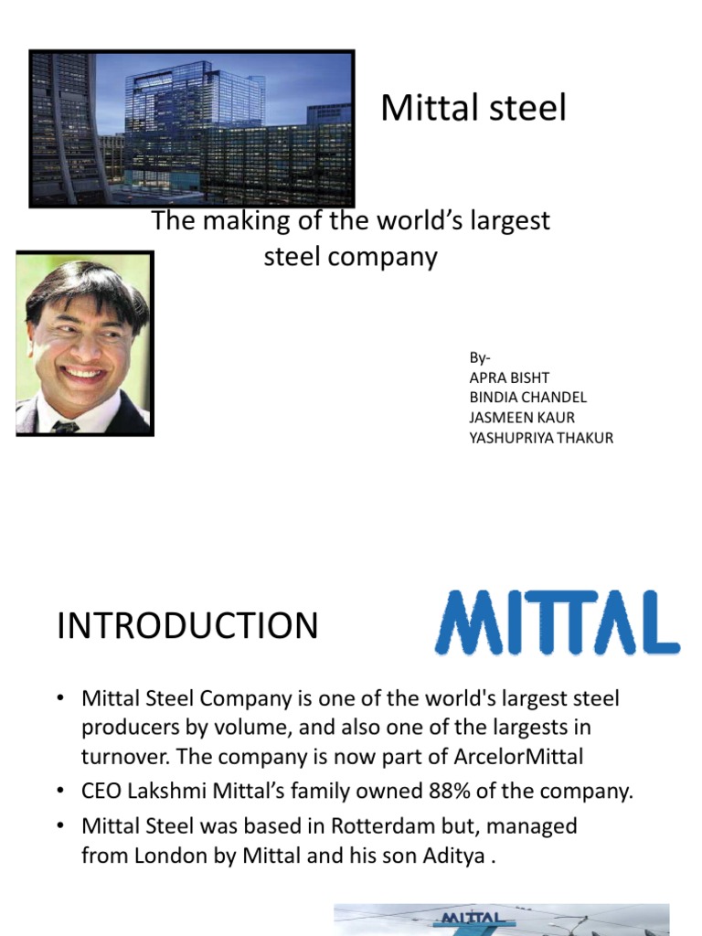 Mittal Steel | PDF | Technology & Engineering