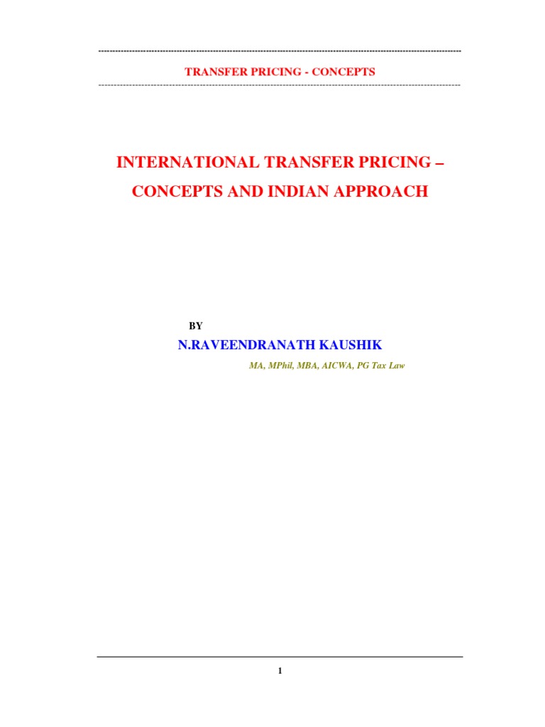 Transfer Pricing | PDF | Profit (Accounting) | Taxes
