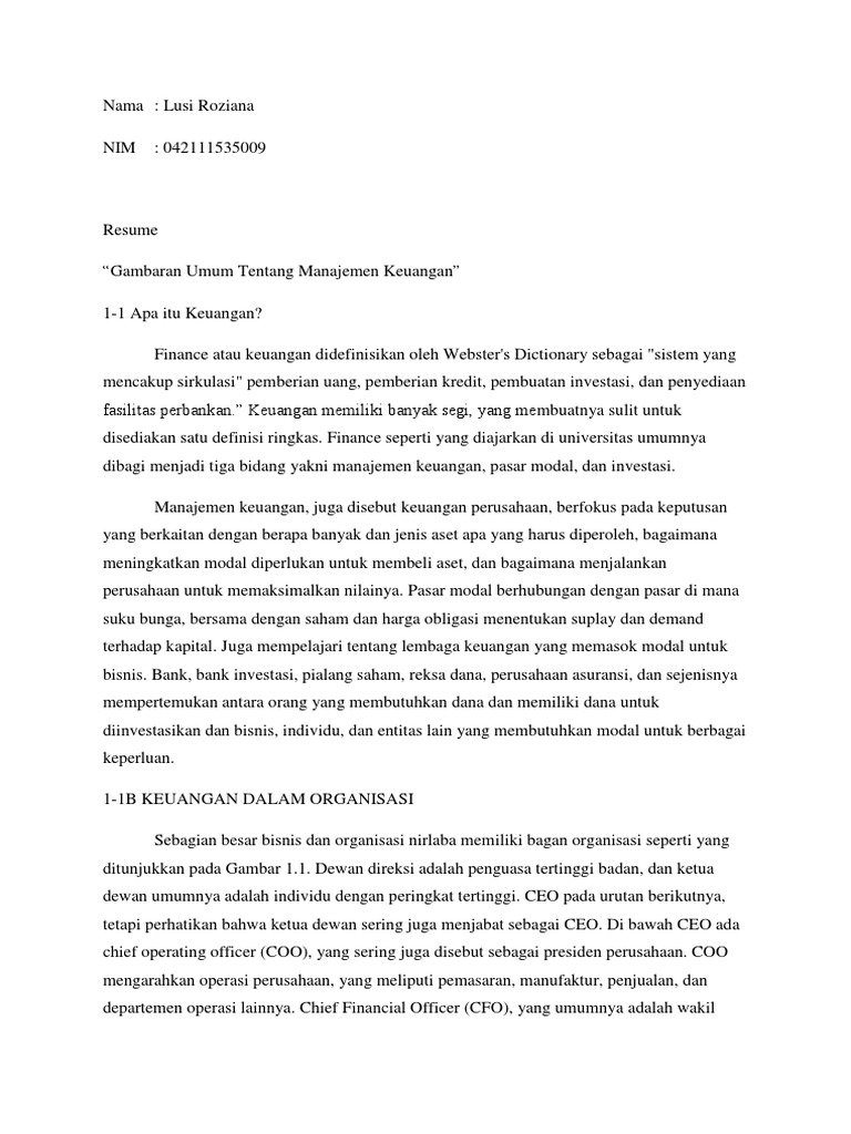 Weekly Resume MK TM1 | PDF