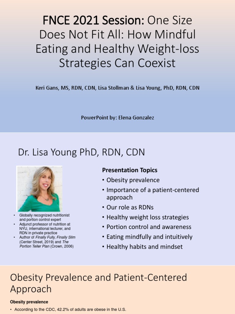Fnce 2021 PPT - Elena | PDF | Obesity | Chronic Condition