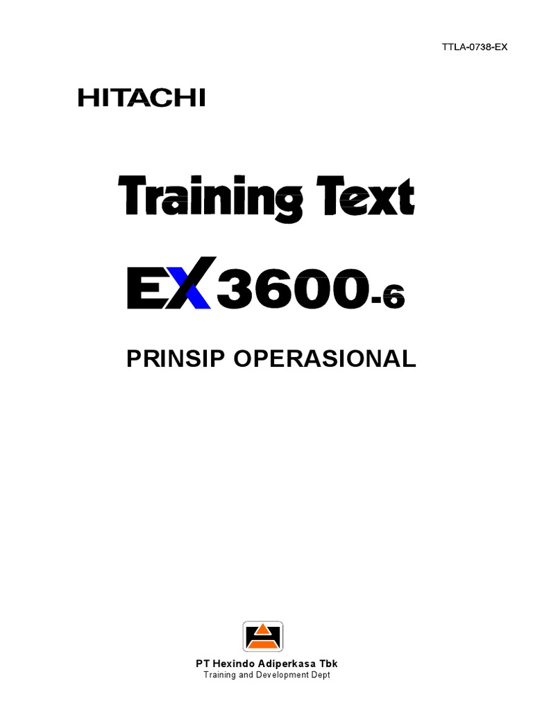 EX3600-6 Operation Principle IND | PDF | Fuse (Electrical) | Pump