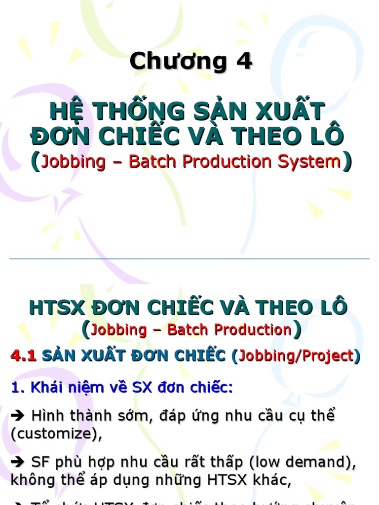 Chapter 4 Jobbing and Batch | PDF