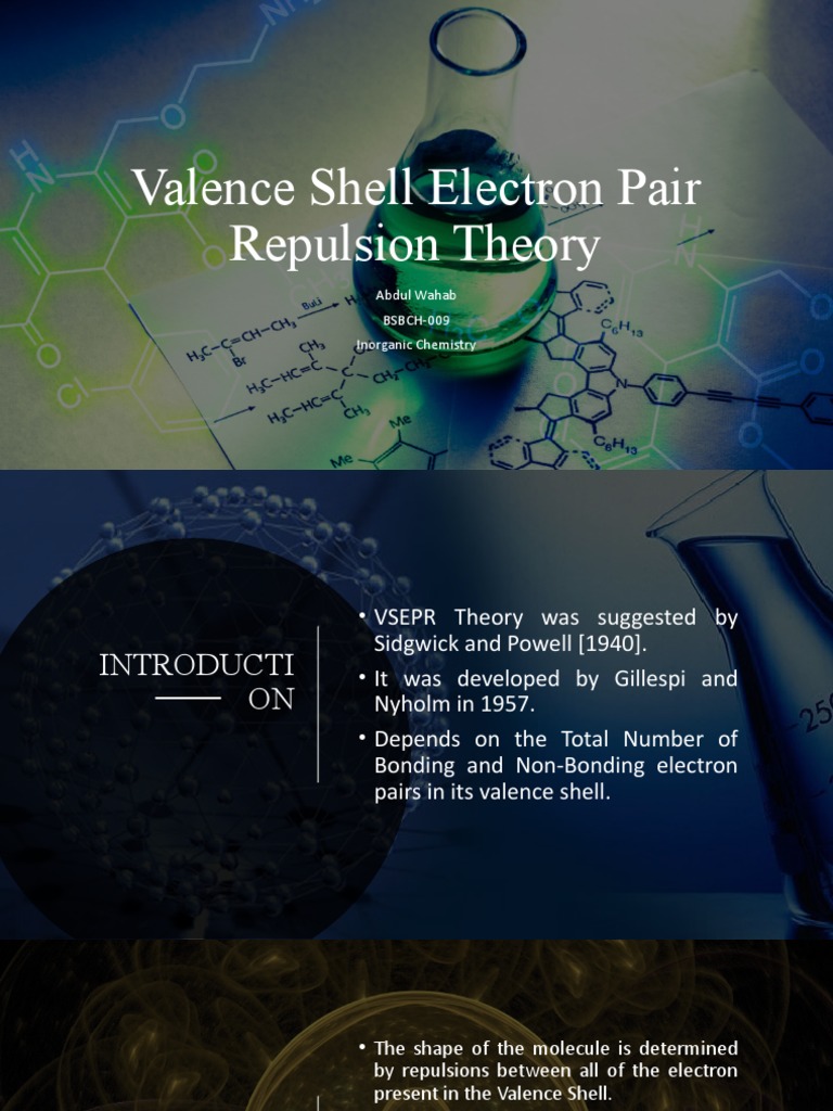 Valence Shell Electron Pair Repulsion Theory | PDF | Chemical Bond ...