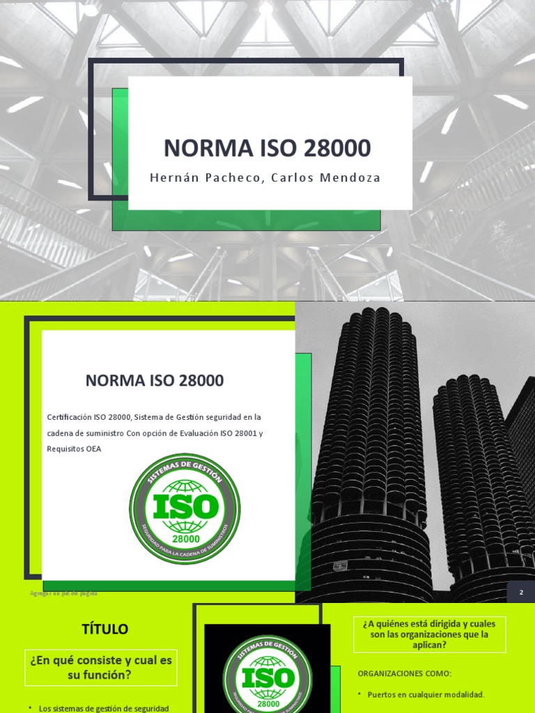 Norma Iso 28000 | PDF | Gestión de la cadena de suministro | Economias