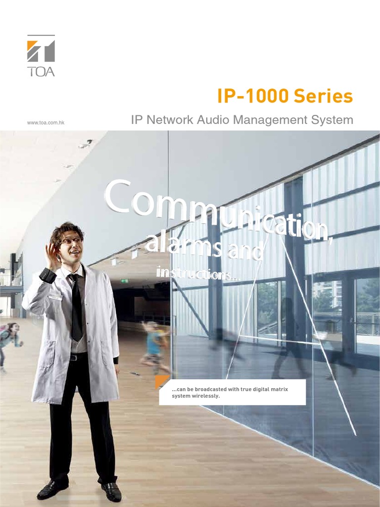 IP-1000 Series: IP Network Audio Management System | PDF | Amplifier ...