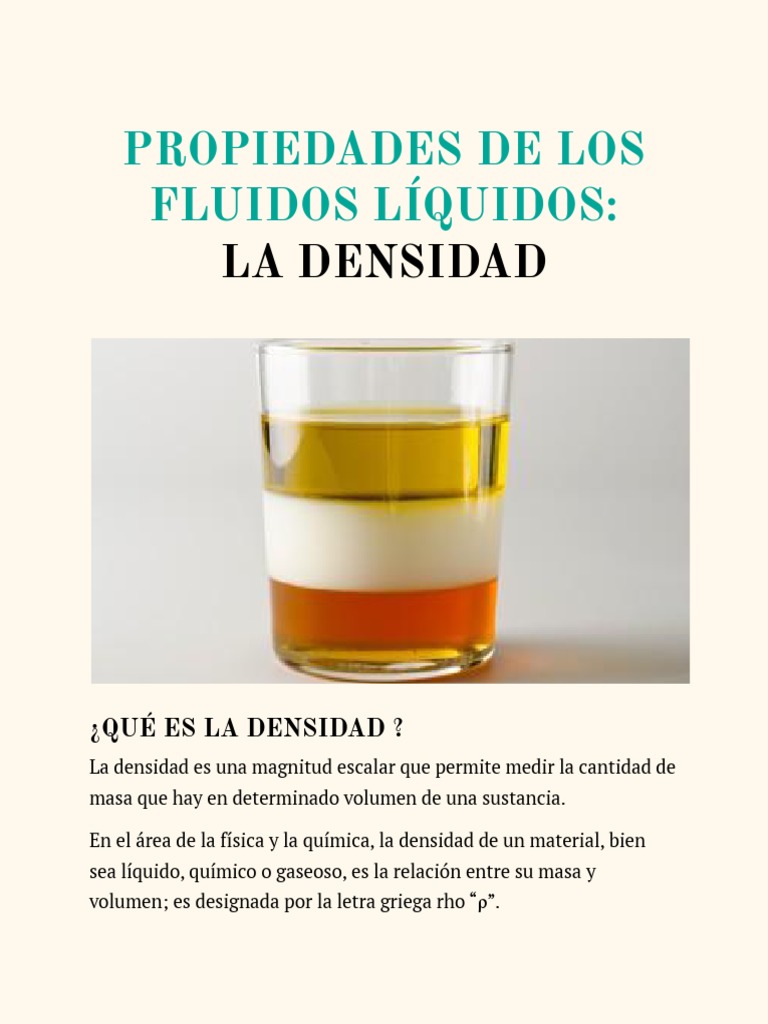 La Densidad | PDF | Densidad | Volumen