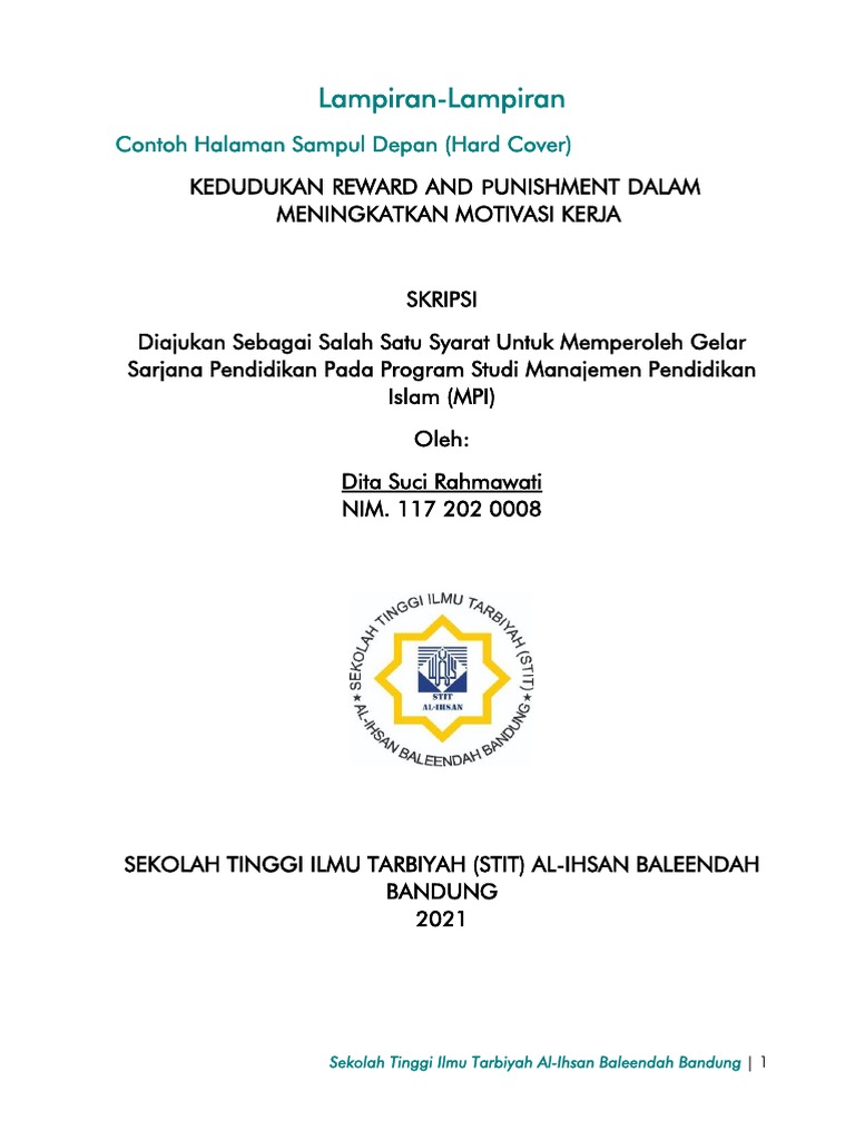 Lembar Lampiran Skripsi | PDF