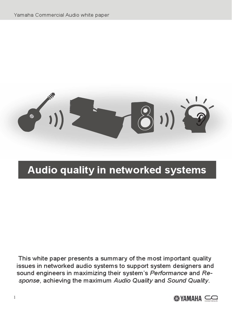 Audio Quality White Paper (YAMAHA) | PDF | Sound | Digital Signal ...