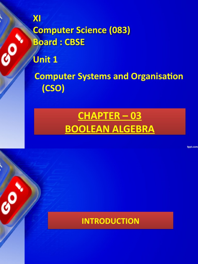 Chapter 3 Boolean Algebra | PDF | Teaching Mathematics | Boolean Algebra