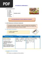 D1 A2 SESION Costumbres y Tradiciones de Mi Familia | PDF | Evaluación ...