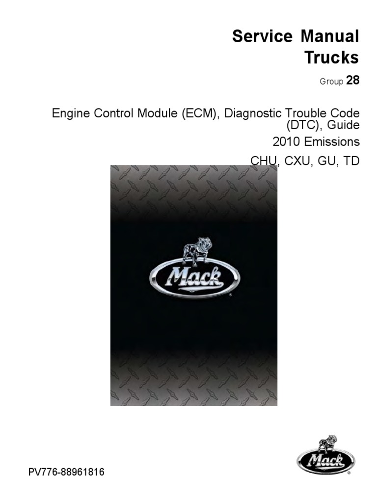 MACK ECM DTC Guide Manual | PDF