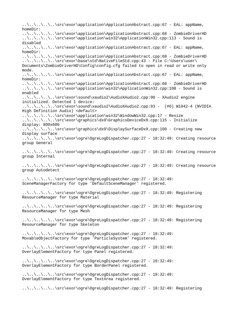 Exor Logs | PDF | Texture Mapping | Computing