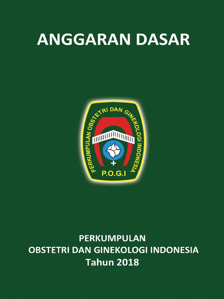 BUKU Anggaran Dasar POGI 2018 | PDF