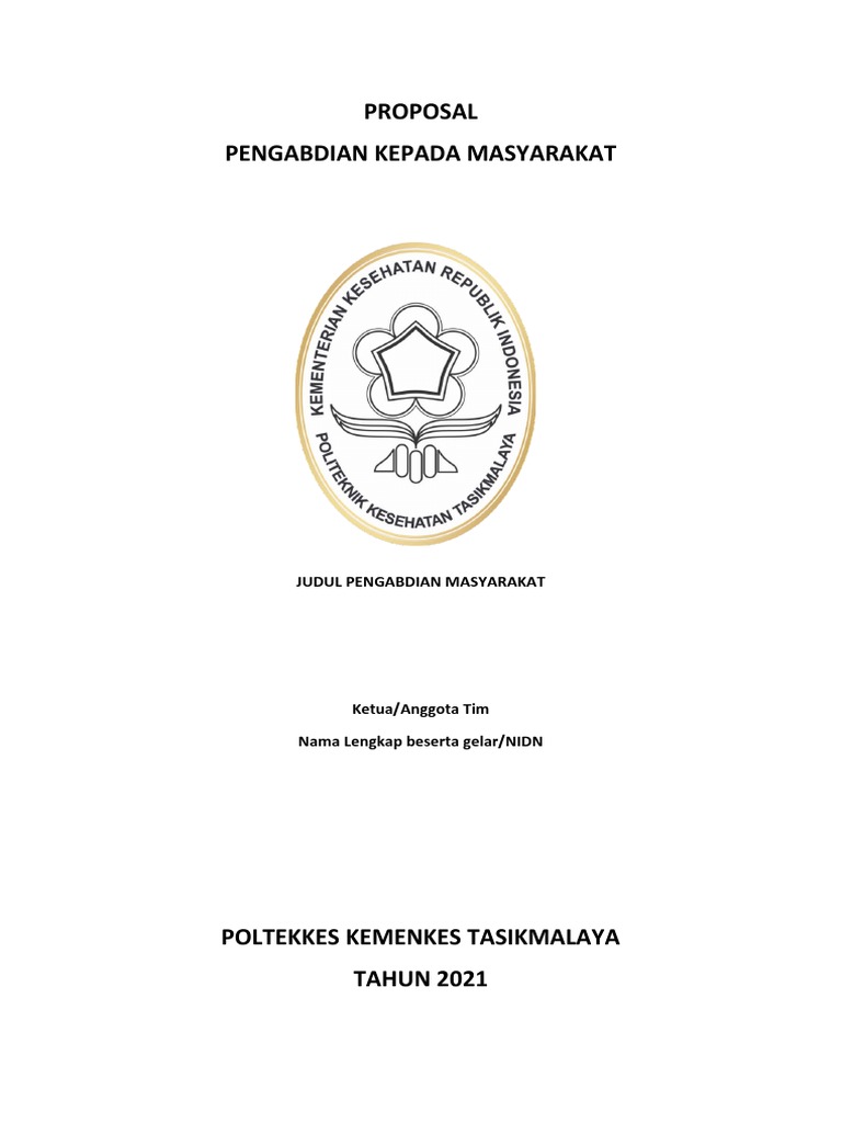 Proposal Pengabdian Masyarakat 2021 | PDF