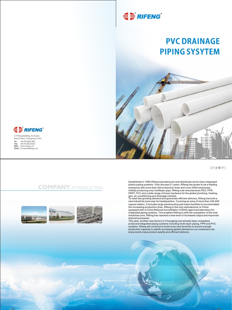 Rifeng PVC High-rise Drainage Systems | PDF | Pipe (Fluid Conveyance ...