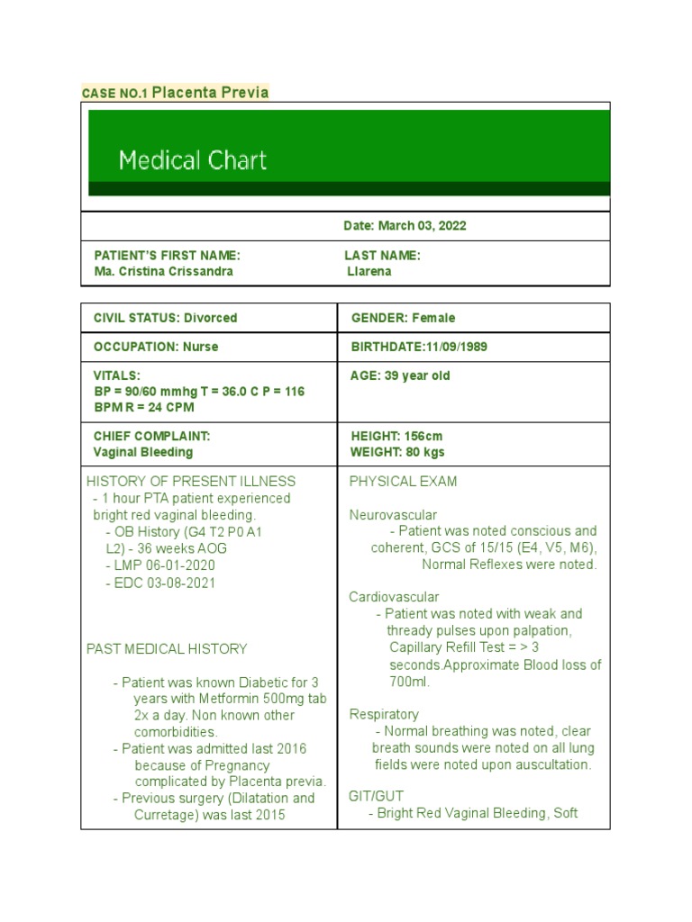 Ob Cases | PDF | Heart | Clinical Medicine