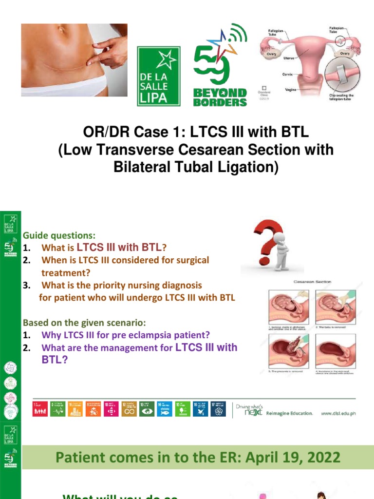 OR - DR Case 1 LTCS With BLT | PDF | Anesthesia | Health Sciences
