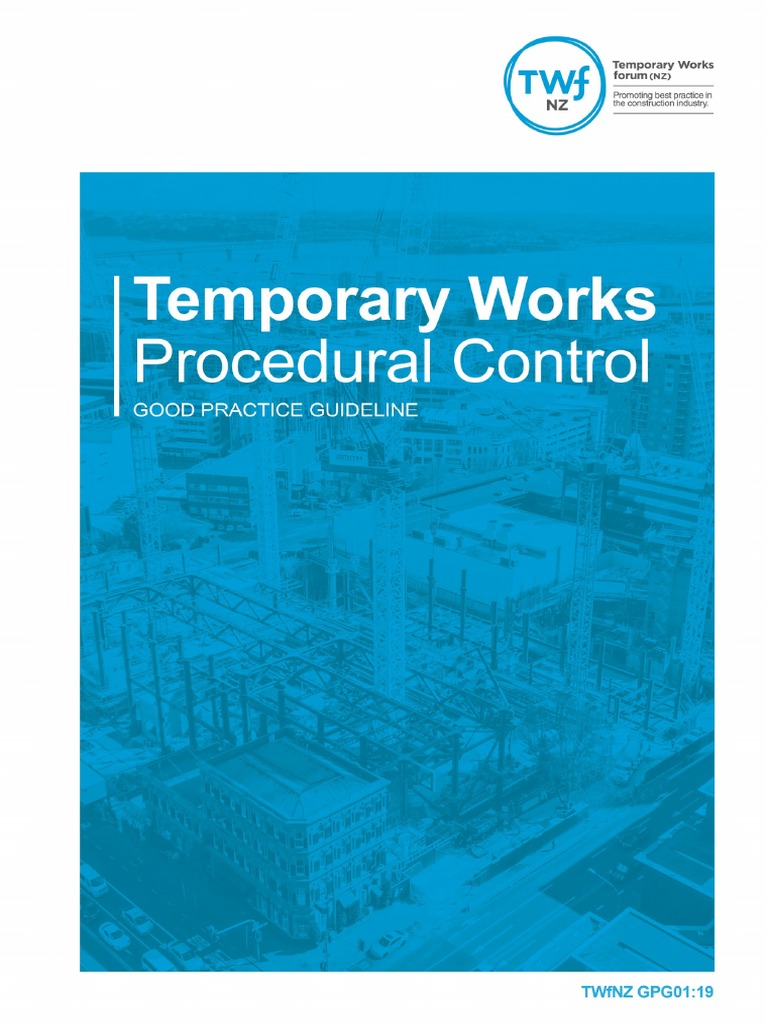 Temporary Works Procedural Control GPG01-19 | PDF | Risk | Temporary Work