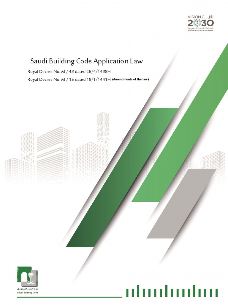 Saudi Building Code Enforcement Law Updates | PDF | Building Code | Decree