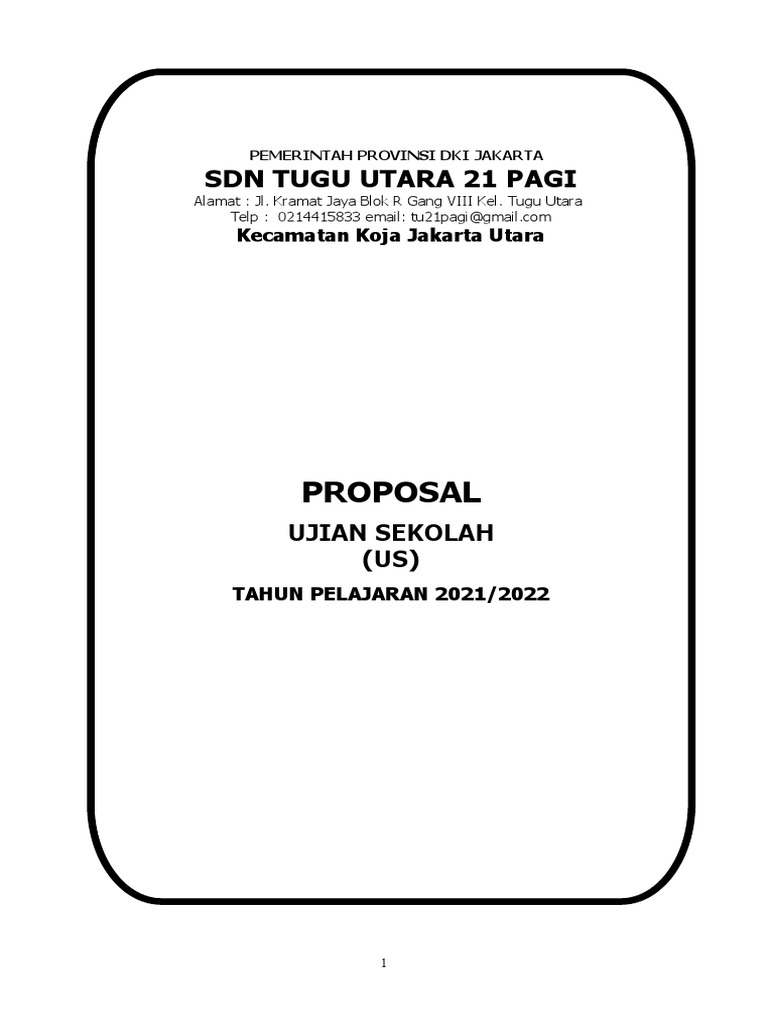 Proposal Ujian 2022 | PDF
