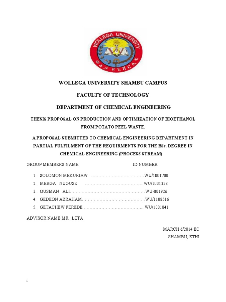 Wollega University Shambu Campus Faculty of Technology Department of ...