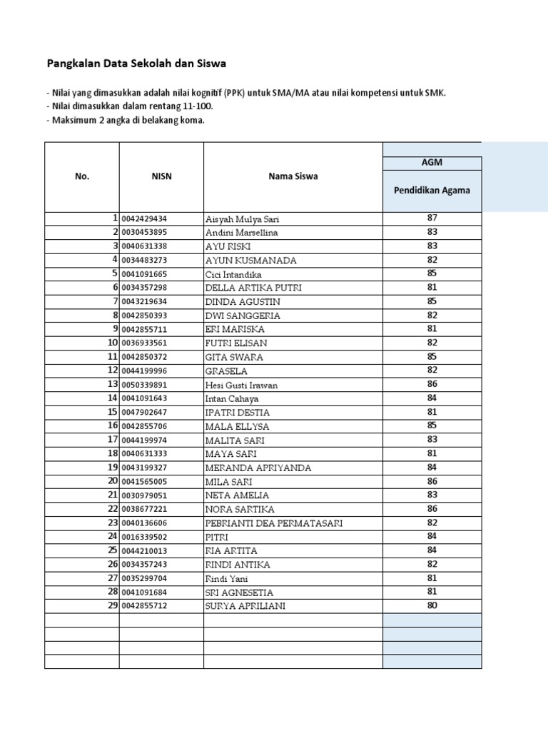 Form Nilai Pdss Otkp 1 | PDF