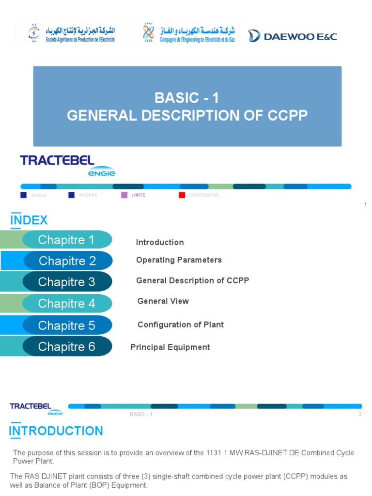 Basic-01 - General Description of CCPP | PDF | Gas Turbine | Steam
